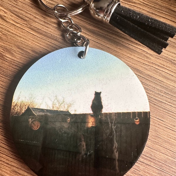 Photo Keyring Double Sided Men Gift Photo Keychain Double Sided ...