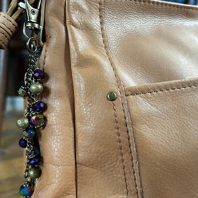 Purse Charm Bag Charm Beaded Purse Charm Green Purse Charm Handbag ...