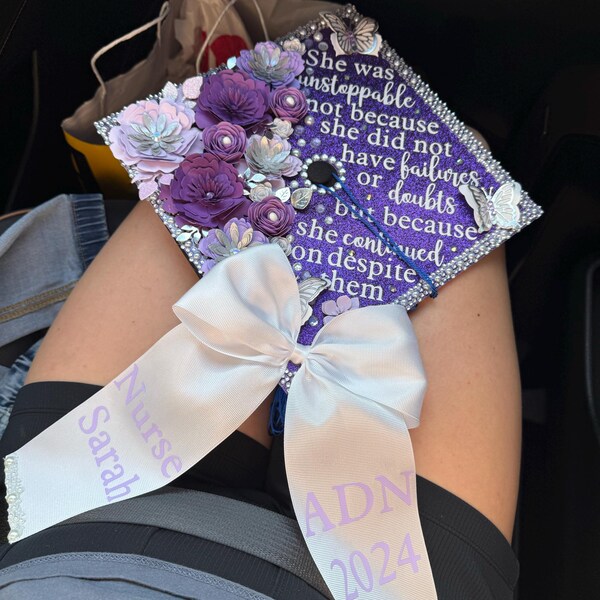 Custom Graduation Cap Topper Personalized Grad Cap - Senior Class of ...