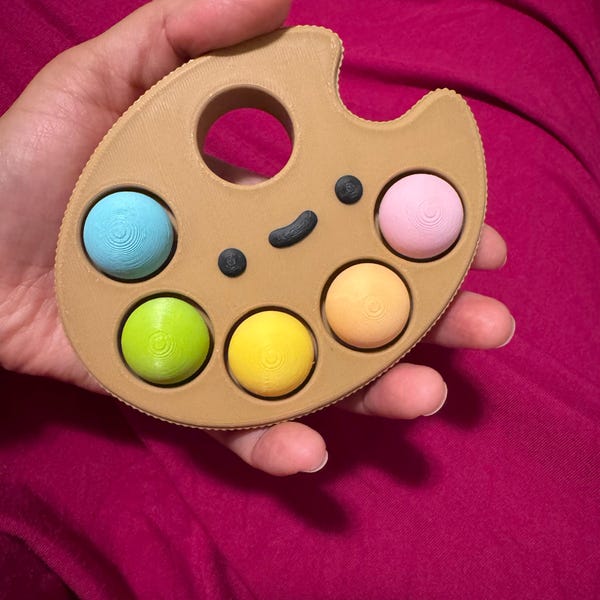 Paint Palette Multi Clicker 3D Printed Clicker Fidget - Etsy