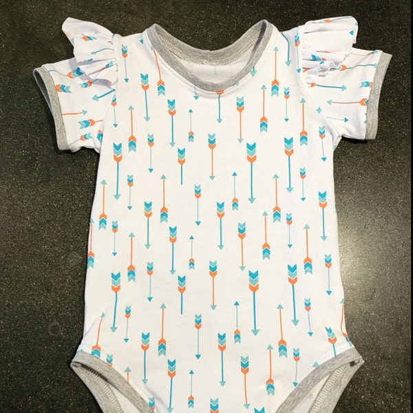 Baby Bodysuit Pattern, PDF Sewing Pattern, Baby Onesie Sewing Pattern ...