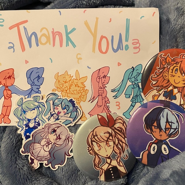 Project Sekai Fashion Buttons! - Etsy