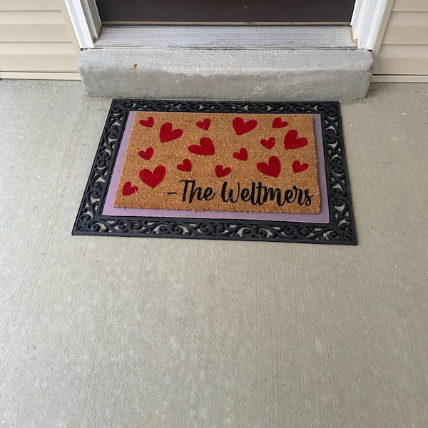 Checkered Ghost Doormat | Halloween | Fall | Custom Doormat | Holiday ...