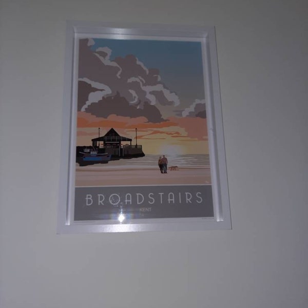 Broadstairs Sunrise Poster, Print. A4, A3, A2, A1. Other Sizes Now ...