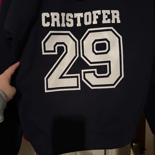 Varsity Number Sticker, Varsity Numbers Decal, Sports Number Decal ...