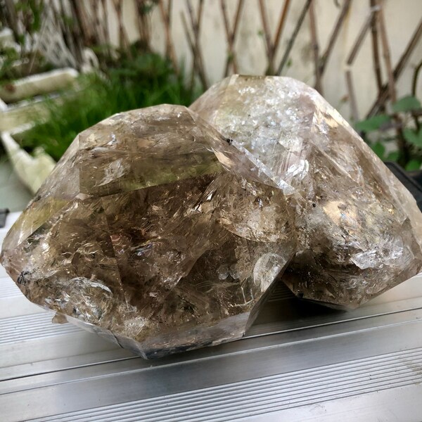Herkimer Diamond Light Code Activation Master Crystal W/ Layered ...