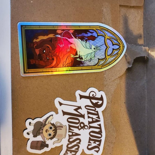 TWO Potatoes and Molasses Greg Stickers From Over the Garden Wall - Etsy