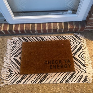 Pink Halloween Doormat Ghost Welcome Mat Halloween Decor - Etsy