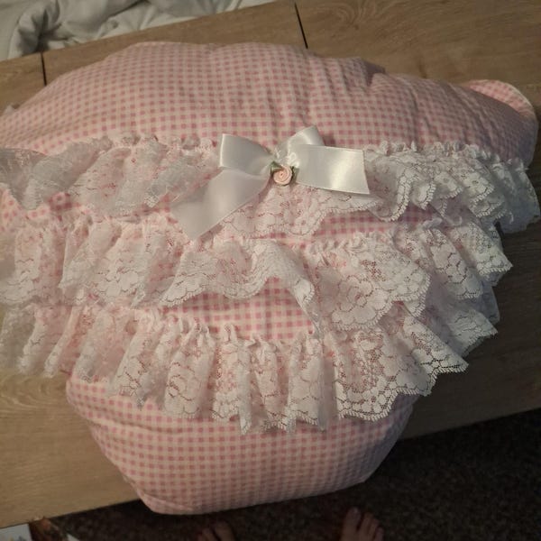 Lock Me up Pull up AB Sissy Satin Waddle Spread Panty Diaper With Lock ...