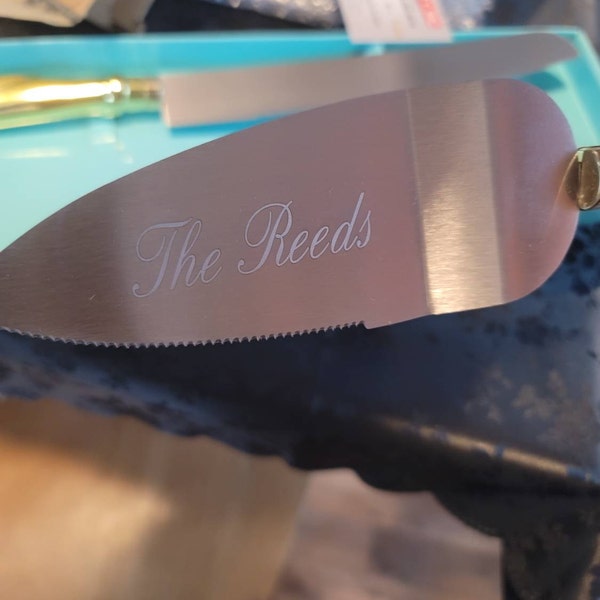 Gifts Infinity Personalized Wedding Cake Knife and Server Set Free ...