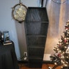 52 Inch Coffin Bookshelf, Goth, Spooky, Home Decor, Bookcase, Mystic ...