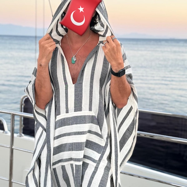 Mens Caftan Blue Red Majolica Print Caftan for Men, Kaftan Tunic Pool ...