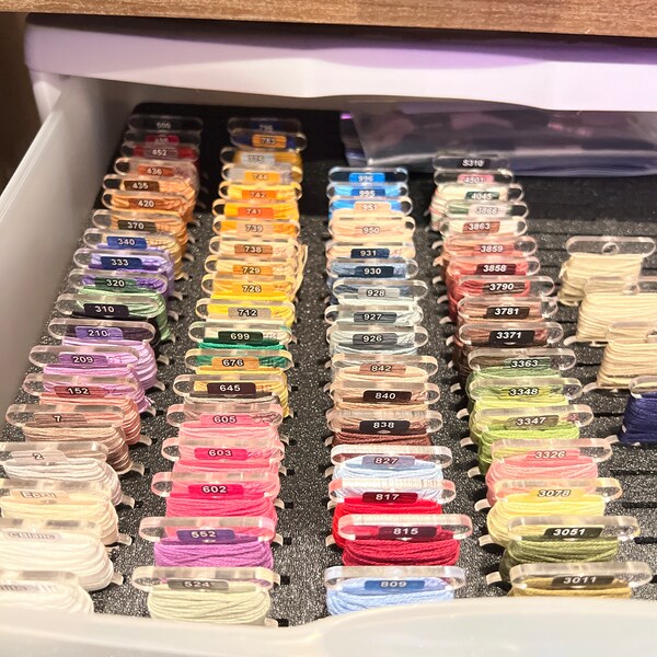 DMC Floss Labels Solid Color, Floss Image and White. - Etsy