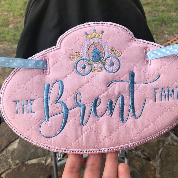 ITH Stroller Tag Machine Embroidery Design - Etsy