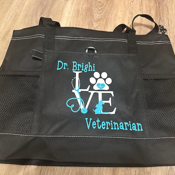 Veterinary Technician Bag, Vet Tech Bag, Gift for Vet Tech Week ...