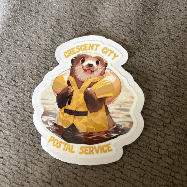 Crescent City Otter Sticker | Lunathion Postal Service - Etsy