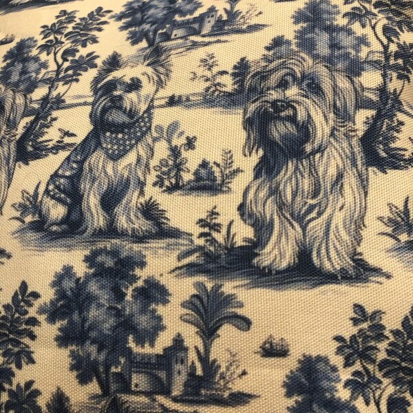 Exquisite French Toile Style Print Weimaraner Dog Pattern - Cottagecore ...