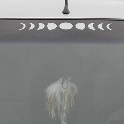 Moon Phases Vinyl CAR DECAL, Astronomy Gifts, Astrology Sticker, Witchy ...