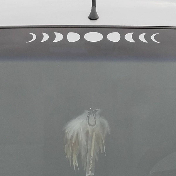 Moon Phases Vinyl CAR DECAL, Astronomy Gifts, Astrology Sticker, Witchy ...