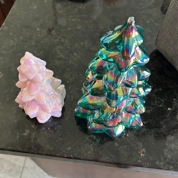 Set of Three. Mosser Glass 2.75 Jadeite Christmas Trees. - Etsy