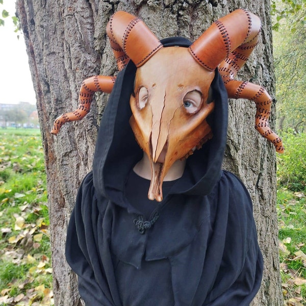 Pagan Skull Mask Leather Pattern PDF - by Leatherhubpatterns - Etsy