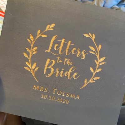 Letters to the Bride, Bridal Box Gift, Engagement Gift Box, Advice to ...