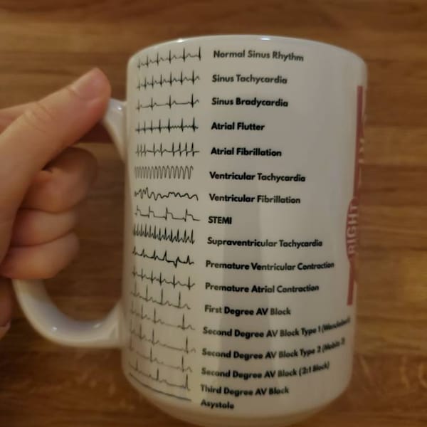 Personalized Cardiology Cardiac EKG ACLS | 20oz Skinny Tumbler | Fun ...
