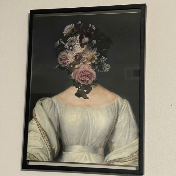 Altered Art Portrait No. 2, Collage Art, Vintage Portrait, Wall Art ...