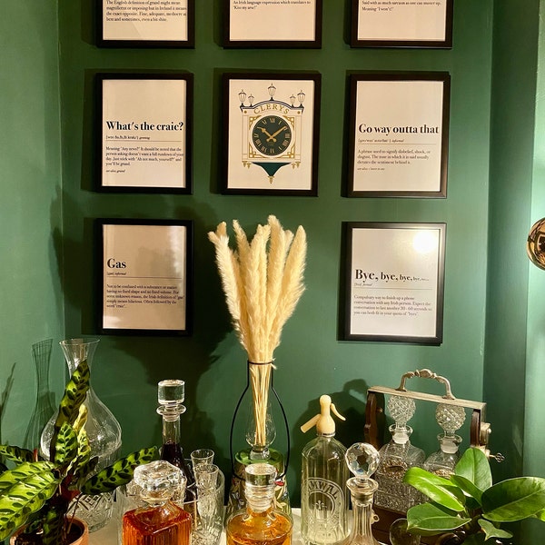 Slan Go Foill Irish Language Poster - Room Decor Home Living Minimalist ...