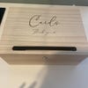 Personalised Wooden Card Box Post Box, Wedding Cards Memory Box ...