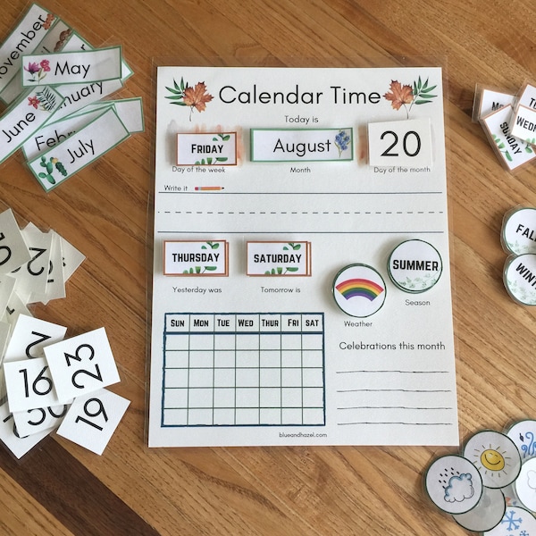 Circle Time Calendar, Preschool Calendar, Circle Time Calendar, Morning ...