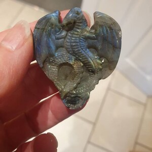 Luminous Stones Quartz Crystal Hand Carved Mermaid Sculpture Glows in ...