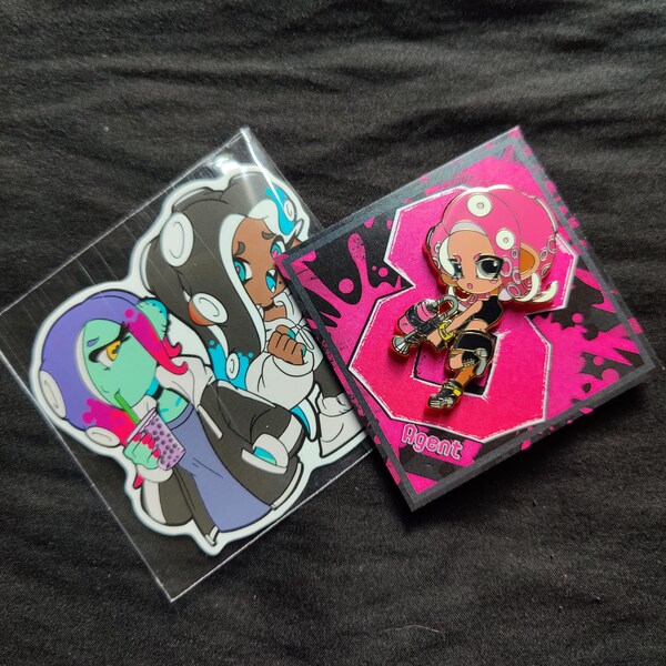 IDOL STICKER SET (7 Pcs) Splatoon Idols Vinyl Holographic Stickers - Etsy