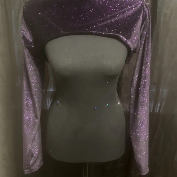 Bolero Shrug Sewing Pattern, Cropped Mock Neck Top, Short Turtle Neck ...