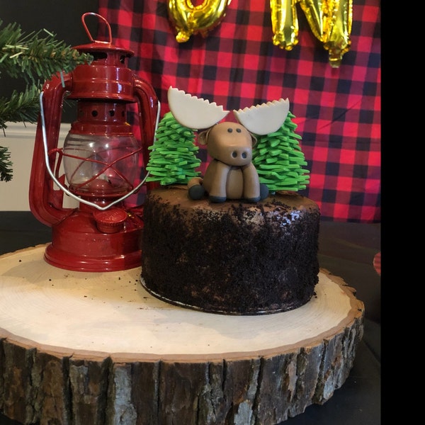 Fondant Moose Cake Topper - Etsy