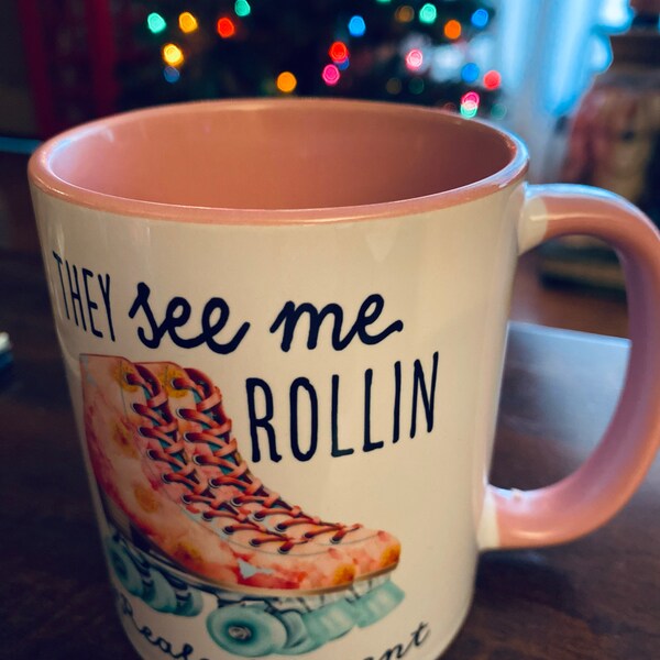 PERSONALIZED Roller Skate Mug, Roller Skate Gift, Roller Derby Gift ...