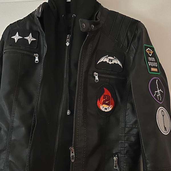 Fourth Wing Embroidered Patch, Flight Jacket Cosplay Patches, Dragon ...