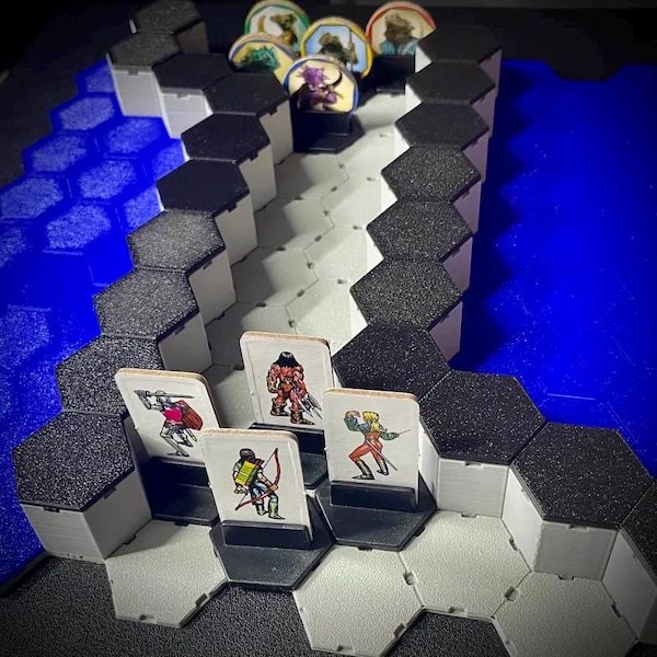 Hex Terrain Color Tiles - Dungeons and Dragons, Table Top Game Map | 1 ...