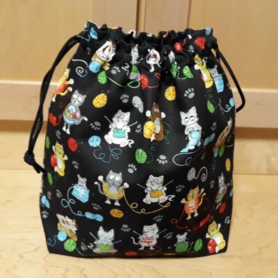 Fox Drawstring Bag Handmade Drawstring Bag Drawstring - Etsy