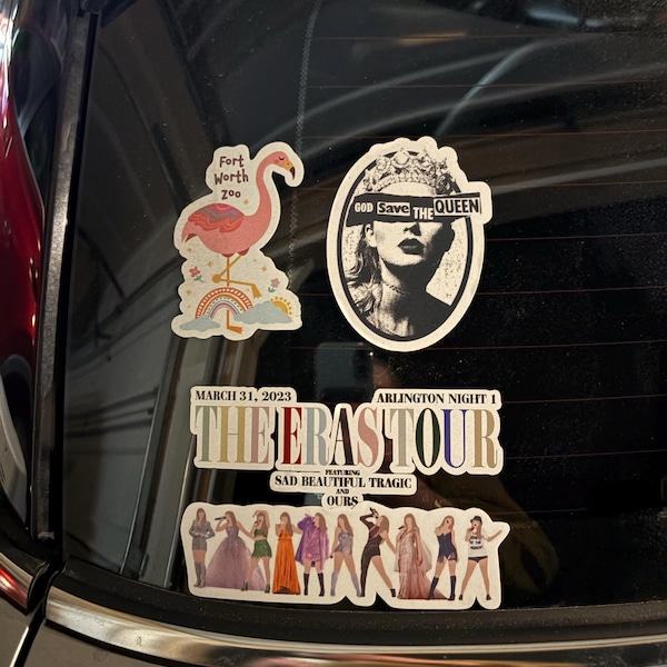 Taylor Outfits Sticker | Eras | Various Sizes | Tour | Matte Finish - Etsy