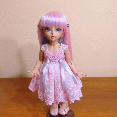 Navy Blue or Aubergine Ruffle Dress for Bjd MSD and Tonner - Etsy