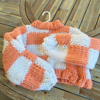 Klaudia Checkered Jumper Pattern as Worn by Billie Piper and Featured ...