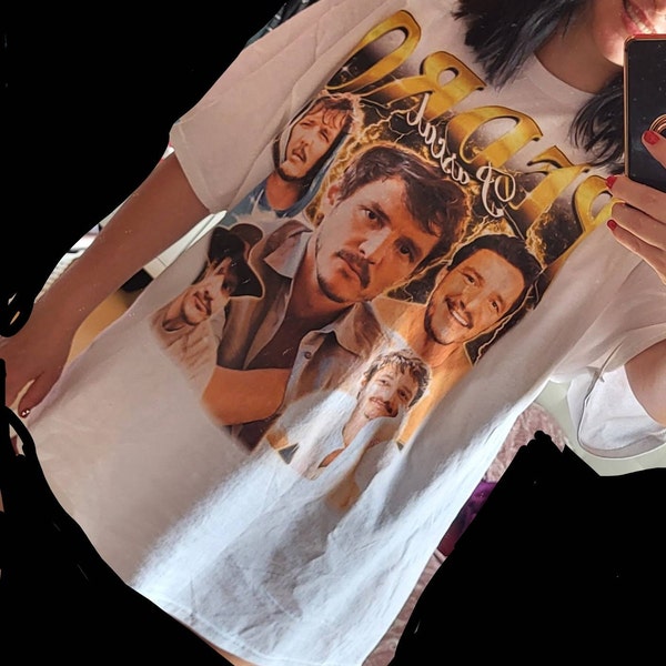 Pedro Pascal Retro Bootleg Shirt - Pedro Pascal 90s Shirt - Javier Peña ...