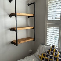 Rustic Industrial Pipe Bookcase Vintage/steampunk/industrial Pipe ...