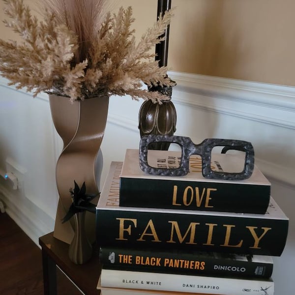 Tall Geometric Rose Gold Vase or Centerpiece - Etsy