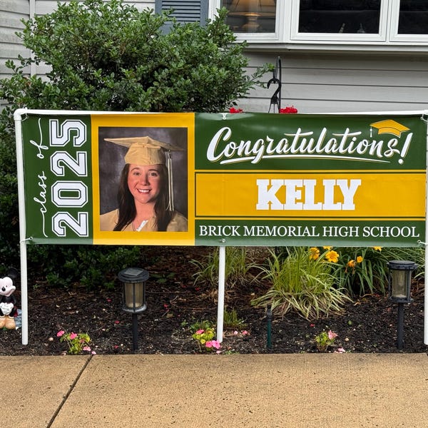 Personalized Graduation Banner W/ Photo, Name & School - 3 Sizes ...