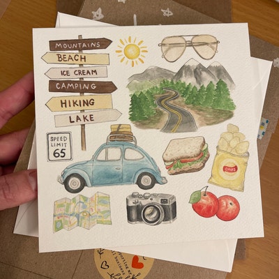 Road Trip Birthday Card, Roadtrip Birthday, Road Trip Anniversary, Road ...