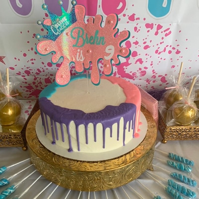 Slime Cake Topper Slime Party Slime Party Decorations Slime Topper ...