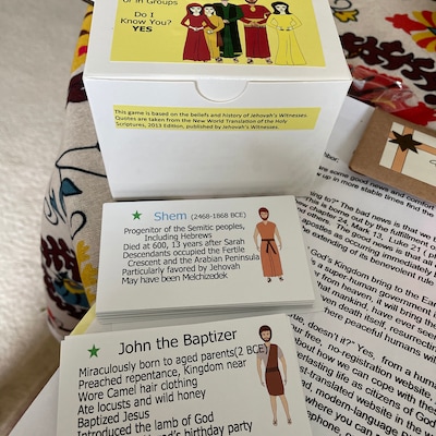 Do I Know You Bible Character Matching Card Game - Etsy
