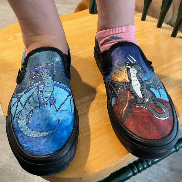 Custom Painted Vans // Completely Customizable Handpainted Shoes / Slip ...